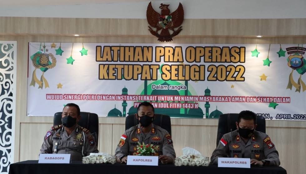 Latihan Pra Operasi Ketupat Seligi 2022, Kapolres Bintan